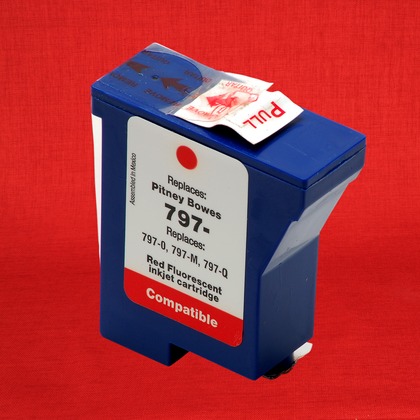 Fluorescent Red Postage Ink Cartridge Compatible with Pitney Bowes 797 ...